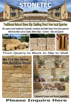 Cotswold Stone Brick Slips, Genuine Cotswold Natural Building Stone ...
