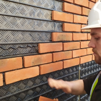 Brick Slip Tracking System,Brick Slip cladding systems, brick panels, mechanical fixed brick ...